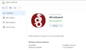 WireGuard VPN-Server auf Synology - Synology-Coaching